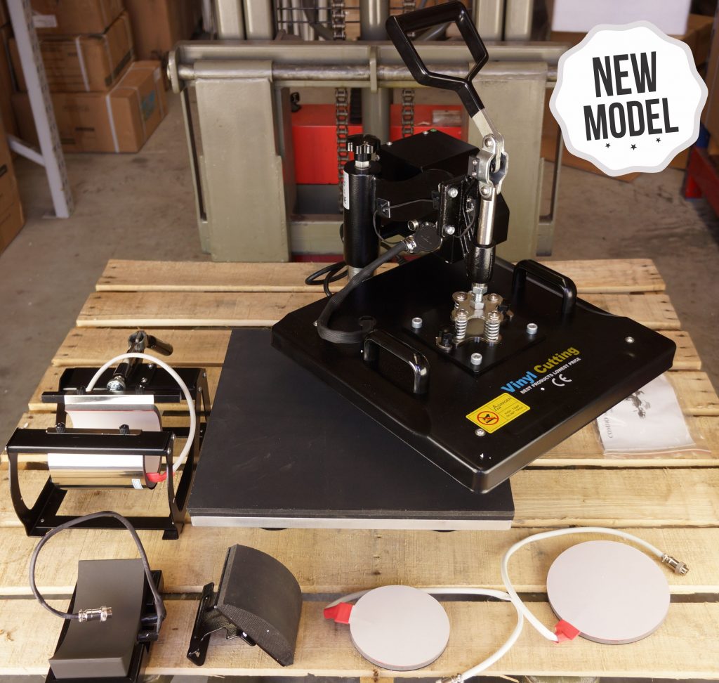 Large Digital 5 In 1 Press Machine Combo - Vinyl Cutting